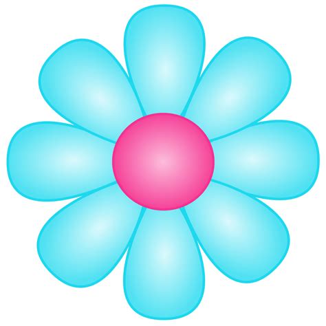Light Blue Flower 26958130 Png