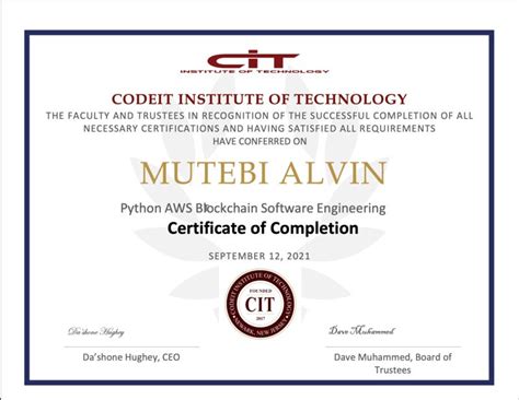 Alvin Mutebi On Linkedin I Finally Made It Through Codeit Institute Of
