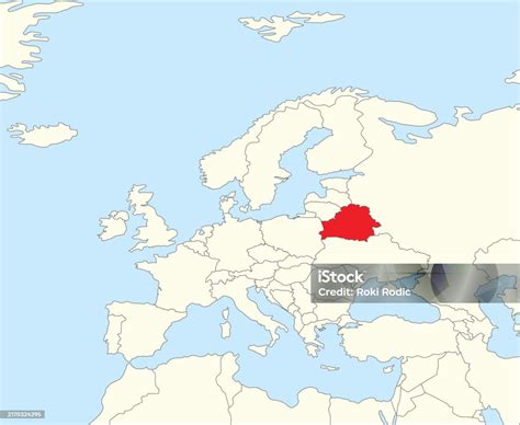 Highlighted Map Of Belarus Inside Map Of Europe向量圖形及更多capital Region圖片 Capital Region 剪裁圖 印刷