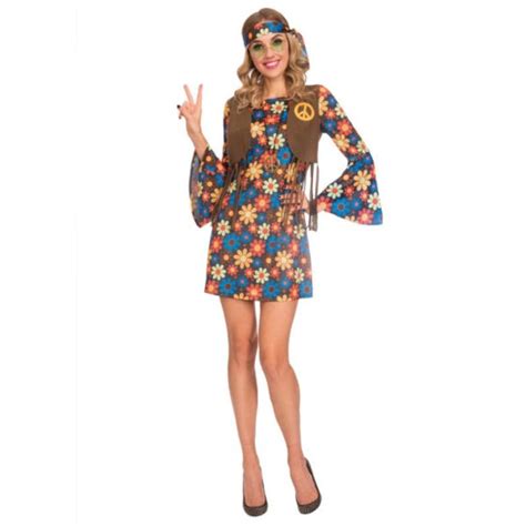 1960s Groovy Hippy Woman Costume Cracker Jack Costumes Brisbane