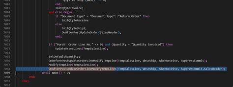 Event Modification Codeunit 80 Sales Post