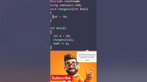 Call By Reference Vs Value In Cc Programming Education Learning Youtube