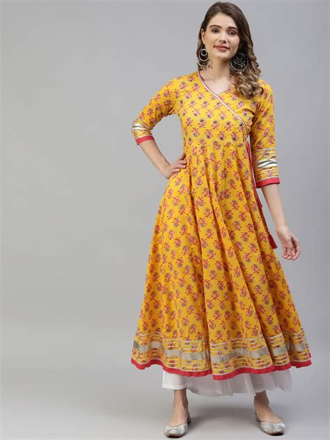Buy Kalini Women Ethnic Motifs Printed Gotta Patti Indie Prints