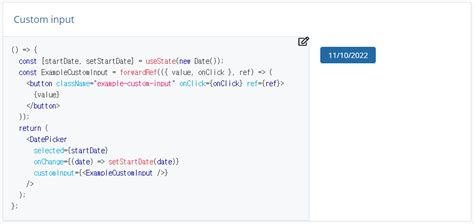React React Datepicker 달력 라이브러리 사용법 커스텀 하기 Css 변경하기