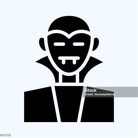 아이콘 드라큘라 할로윈 기호에 적합합니다 글리프 스타일 편집 가능한 간단한 디자인 디자인 템플릿 벡터 간단한 그림 10월에 대한 스톡 벡터 아트 및 기타 이미지 Istock