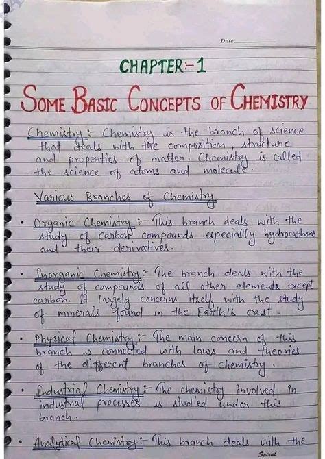 Basic Concepts Of Chemistry Notes