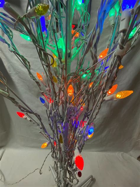 Twinkling Twig Tree W Multi LED Light Pre Lit Christmas Holiday Yard Art EBay