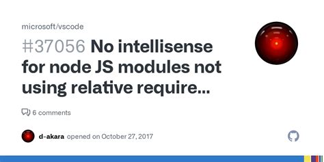 No Intellisense For Node JS Modules Not Using Relative Require Path Issue Microsoft