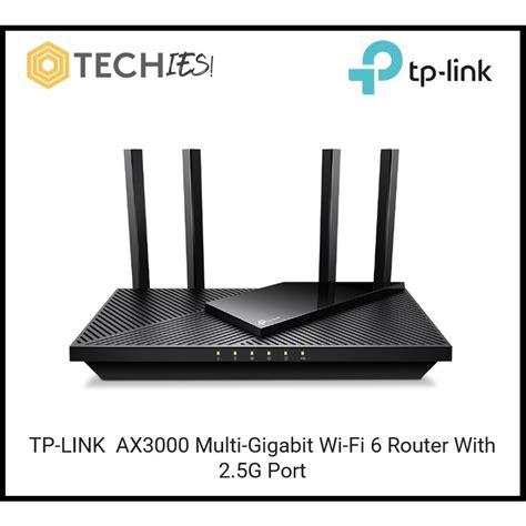 TP Link AX3000 Multi Gigabit Wi Fi 6 Router With 2 5G Port Shopee Singapore