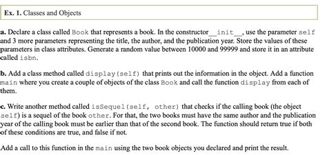 Solved Ex 1 Classes And Objects A Declare A Class Called