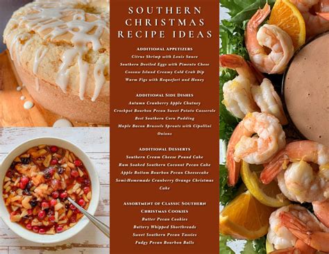 A Southern Christmas Dinner Menu And Southern Christmas Recipe Ideas