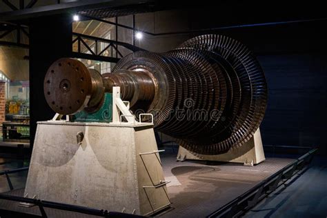 Close Up Of A Large Impeller Used In Hydroelectric Generator Equipment Editorial Image Image