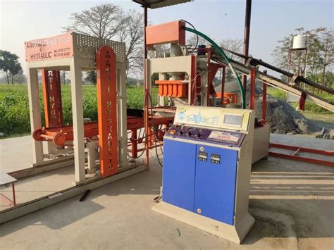 Mild Steel 10 Pcs Fully Automatic Plant And Stacker Plant Fly Ash Bricks Machine For