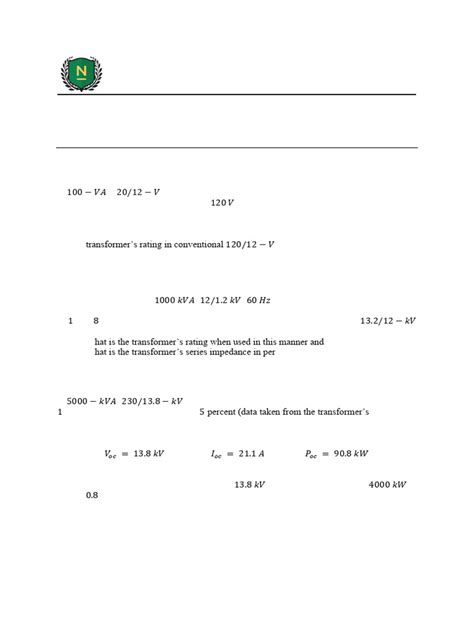 Electrical Machine Assignment Pdf Transformer Electrical Impedance