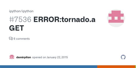 Error Tornado Access Get Issue Ipython Ipython Github