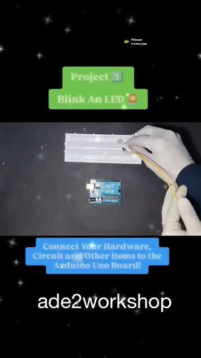 Project 1️⃣🔹 Blink An Led 🚨 Ledblinking Arduinoproject Youtube