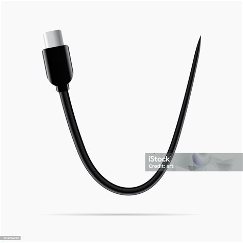V 로고는 유형 C 케이블로 만든 디지털 디자인 템플릿 응용 프로그램 로고 등을위한 벡터 격리 된 글꼴 0명에 대한 스톡 벡터 아트 및 기타 이미지 Istock