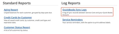 Quickbooks Online Sync Logs Servicecore