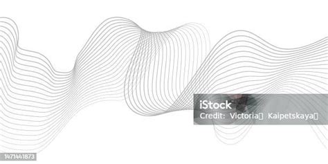 물결 모양의 회색 웨이브 소용돌이 주파수 음파 혼합 효과가있는 꼬인 곡선 0명에 대한 스톡 벡터 아트 및 기타 이미지 0명 3차원 형태 개념 Istock