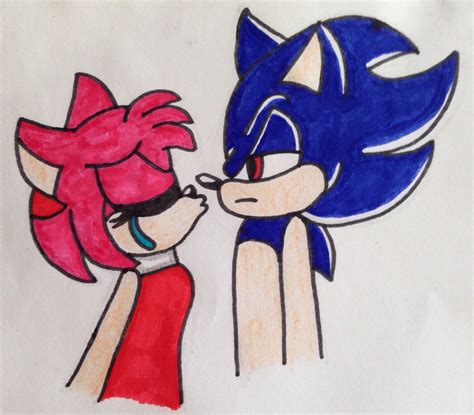 Dark Sonic X Amy By Dragonpriness On Deviantart