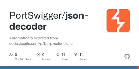 Github Portswigger Json Decoder Automatically Exported From Code Google P Burp Extensions