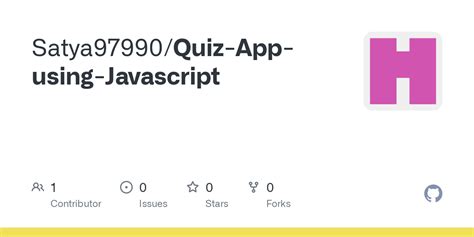 Github Satya97990quiz App Using Javascript