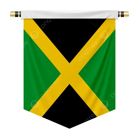 Jamaica Flag Powerpoint Template
