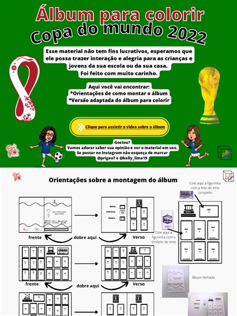 Álbum Copa Para Colorir Pdf Jogadores De Futebol Esportes Atléticos
