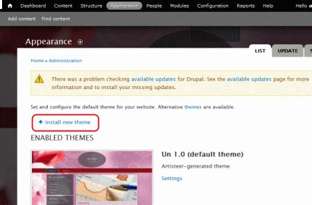 Drupal Theme Created With Artisteer