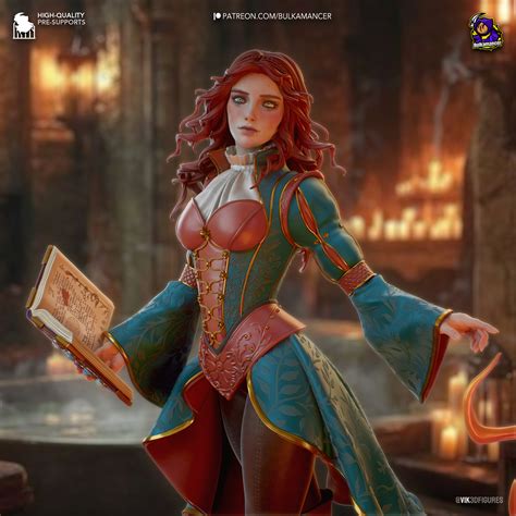 3d File Triss Merigold The Witcher 240mm 📚 ・model To Download And