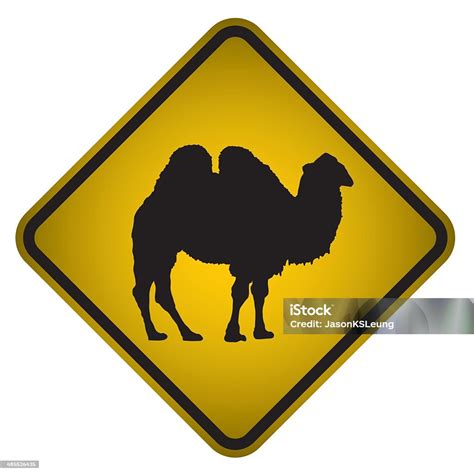 Tanda Peringatan Unta Vector Ilustrasi Stok Unduh Gambar Sekarang