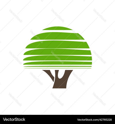 Ecology And Nature Icon Green Garden Tree Vector Image
