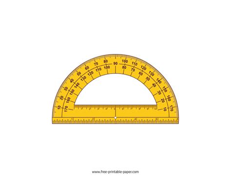 Printable Protractor Template