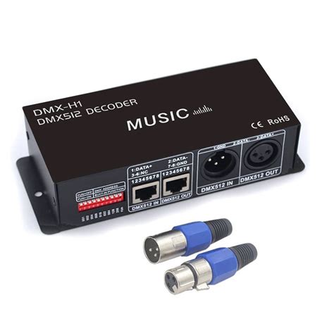 Dmx512 Decoder Led Dimmer Driver Rgb Rgbw Controller 3 4 Channel Music Dmx Controller For Led