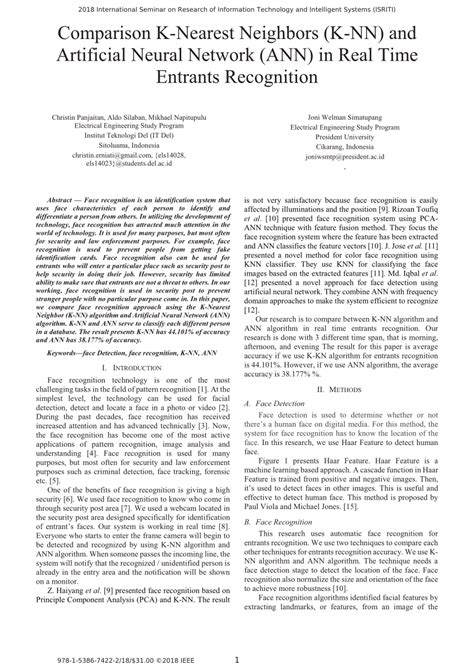 pdf comparison k nearest neighbors k nn and artificial neural