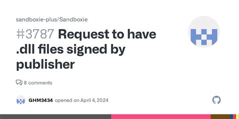 Request To Have Dll Files Signed By Publisher · Issue 3787
