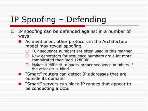 Ppt Ip Spoofing Powerpoint Presentation Free Download Id 6062883