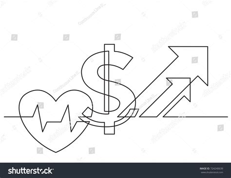 One Line Drawing Isolated Vector Object Image Vectorielle De Stock Libre De Droits 724240639