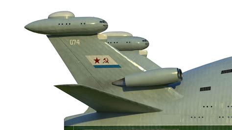 Bartini A 2500 Wig Aircraft Carrier 3d Model By Citizensnip
