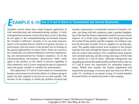 statistical quality control 7th edition by douglas c montgomery ppt download