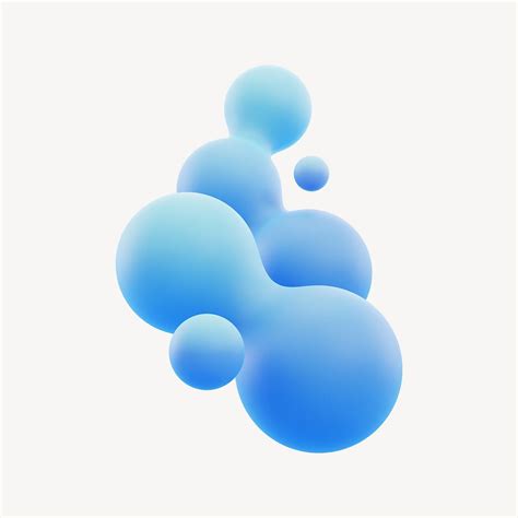 D Blue Liquid Fluid Blob Premium Photo Rawpixel