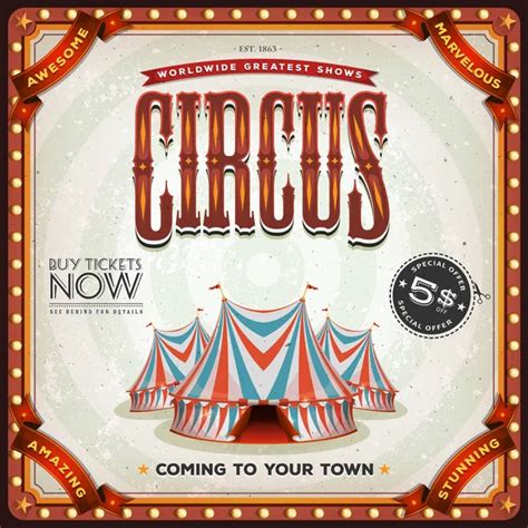 Vintage Grunge Circus Poster Stock Vector By ©benchyb 274918120