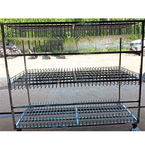 Stainless Steel Ss304 Stencil Storage Rack Load Per Layer 100 Kg At