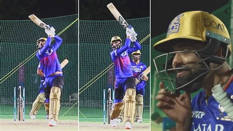[watch] Mohammed Siraj Smacks Monstrous Sixes During Rcbs Nets Session