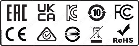 Industrial Certificate Standard Safety Logo Eac Rohs Ce Ukca Marking