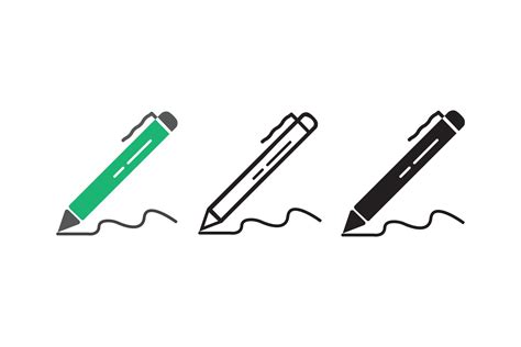 Pen Write Icon Vector Illustration 36373950 Vector Art At Vecteezy