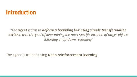 Active Object Localization With Deep Reinforcement Learning Ppt