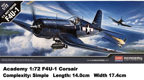 Academy 172 F4u 1 Corsair Kit Review Youtube