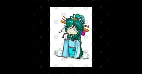 Chibi Yokai Art Anime Art Sticker Teepublic