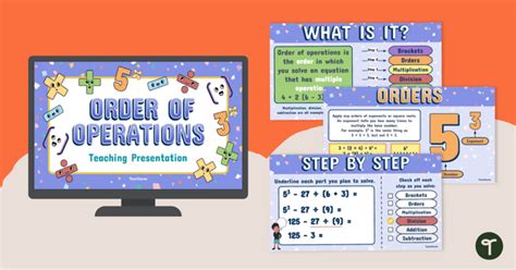 Order Of Operations Teaching Presentation Teach Starter